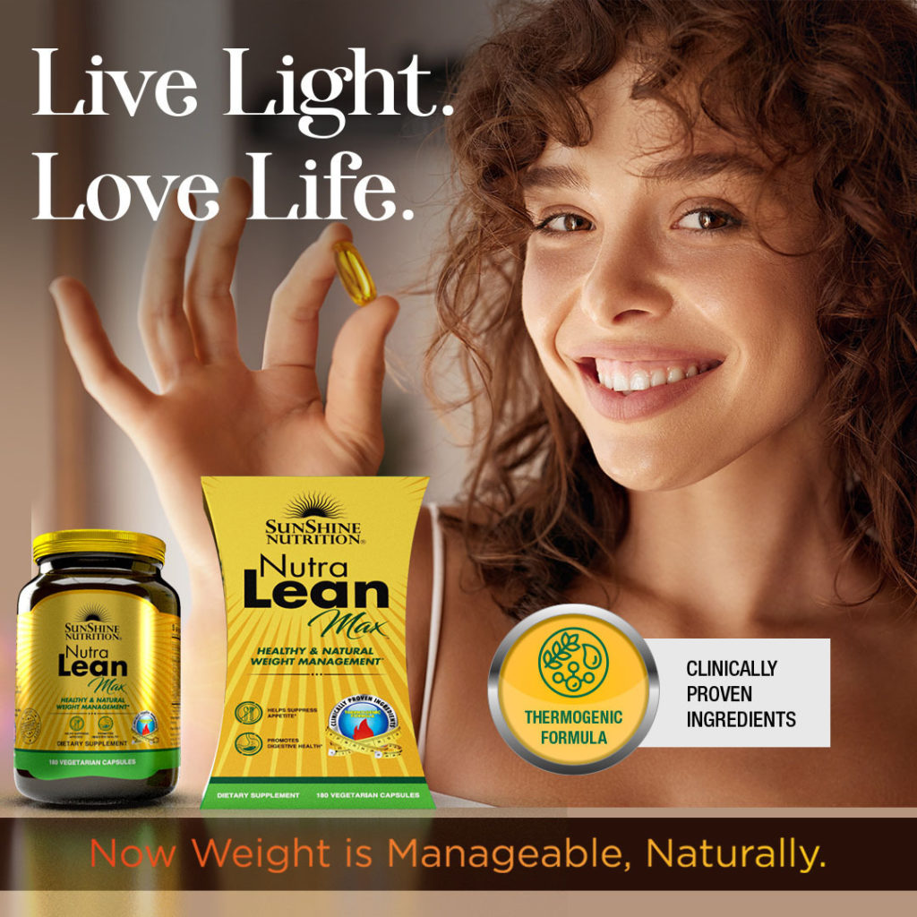 NUTRA LEAN MAX 180 CAPS - Sunshine Nutrition